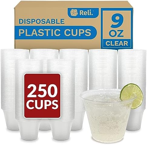 Amazon.com: 30 Pcs 16 oz Disposable Clear Plastic Cups Bulk Party ...