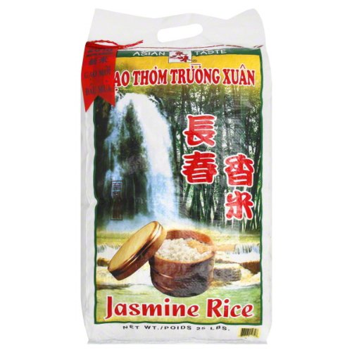 Amazon.com : Asian Taste Rice, Jasmine, 25-Pound Bag : Rice Produce ...