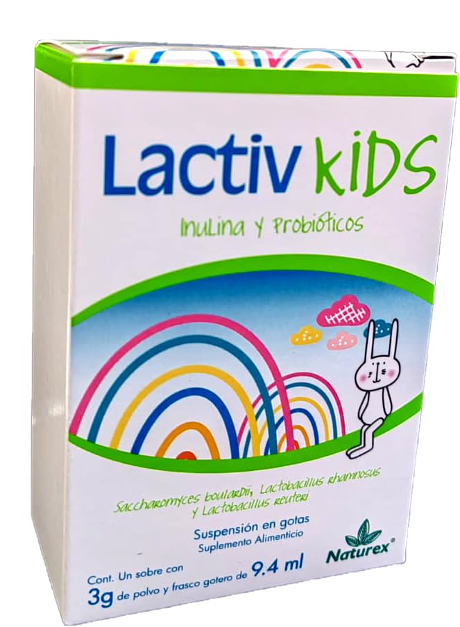 Lactiv Kids - Inulina y probioticos - Gotas - ayuda con la digestión y el funcionamiento ...