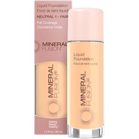 Amazon.com : Mineral Fusion Liquid Foundation, Neutral 1, 1 Ounce ...