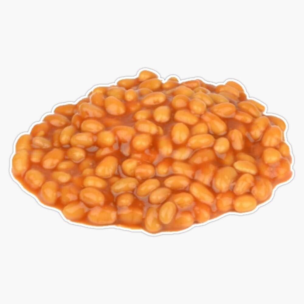 Amazon.com - Baked Bean Blob Sticker Vinyl Bumper Sticker Decal ...
