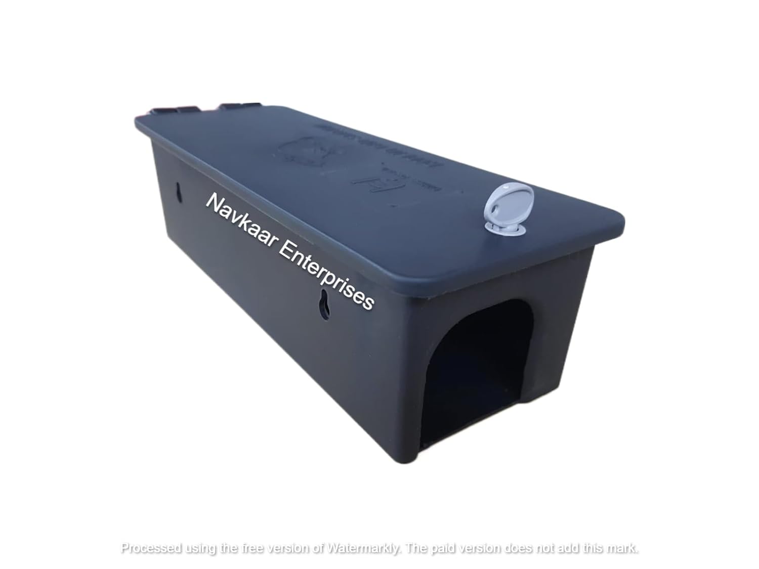 Navkaar Plastic Rat Trap Box, Anti-Rust Bait Station Tough Plastic Box ...