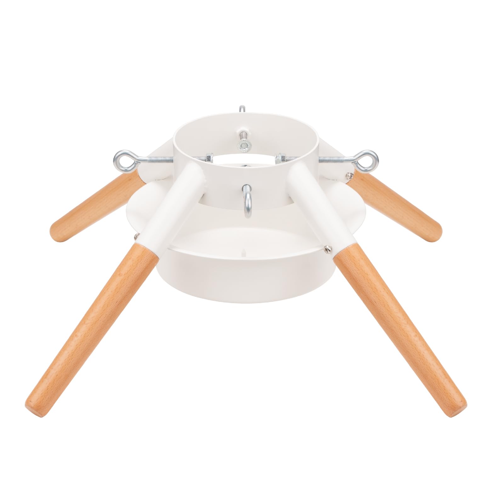 Amazon.com: White Christmas Tree Stand Metal Xmas Tree Base Holder ...