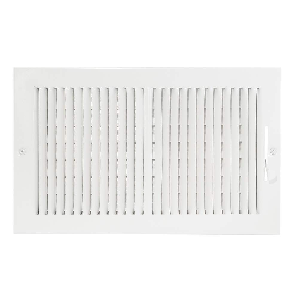 EZ-FLO 61662, 14 inch (W) x 8 inch (H), White Two-Way Ventilation Steel ...