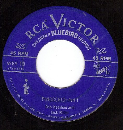 Bob keeshan And Jack Miller - Pinocchio Part 1 & 2 (VG- No Skip 45 rpm ...