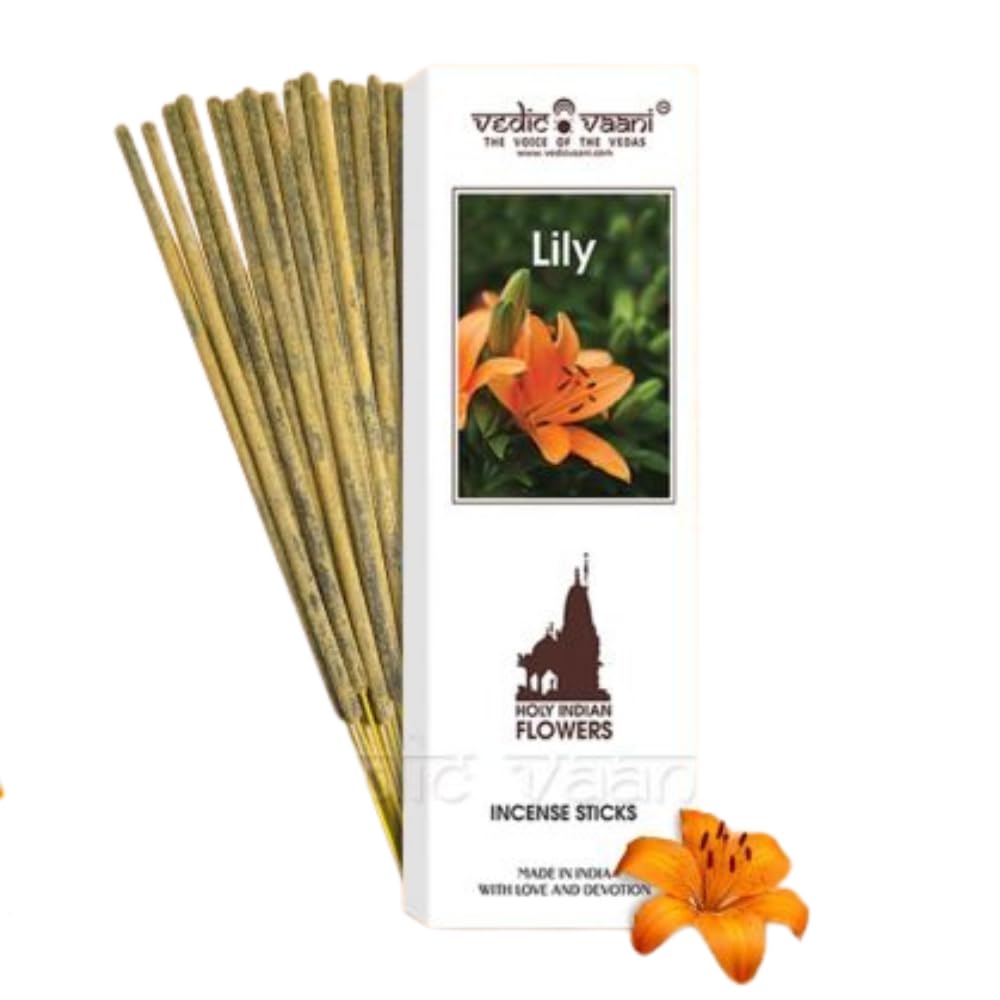 Vedic Vaani Lily Flower Fragrance Agarbatti Premium Natural Incense ...