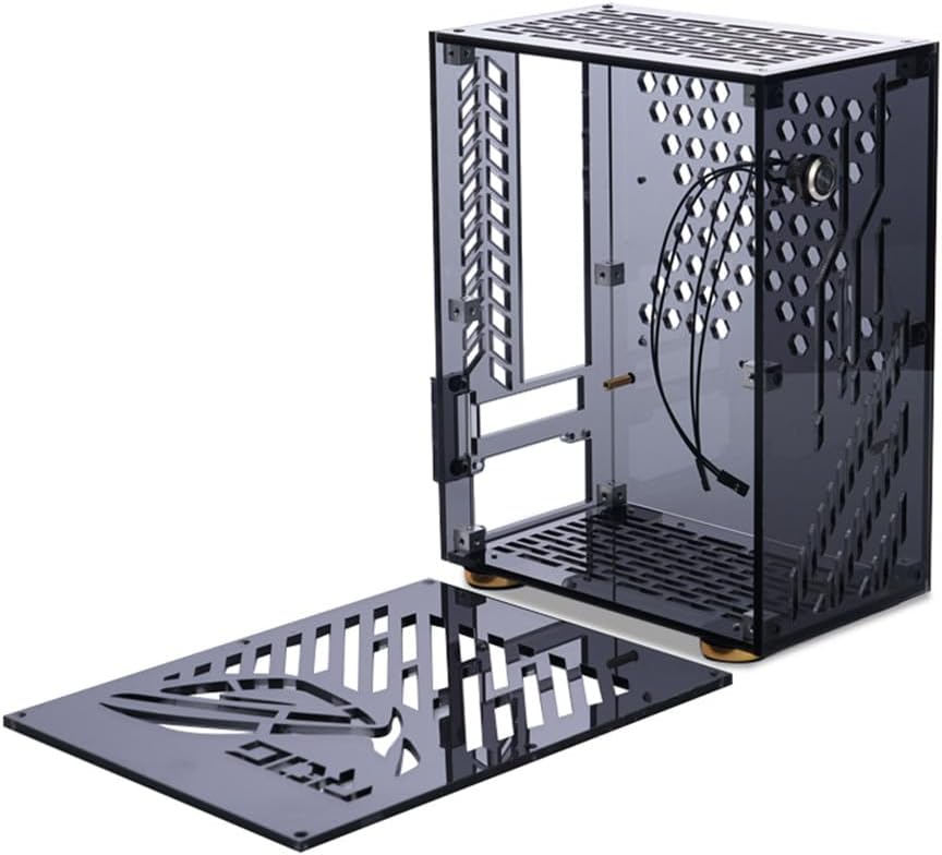 Amazon.com: Mini ITX Case, Mini PC Case with 6 Sided Hollow, Side ...