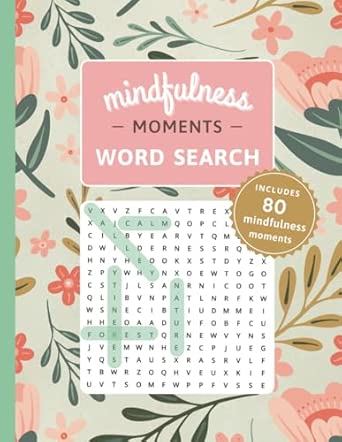 Mindfulness Word Search: Relaxing Puzzle Book for Adults with Mindful ...