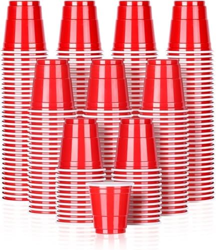 100 Crystal Clear Plastic Shot Glasses 1oz, Mini Shot Glasses Plastic ...