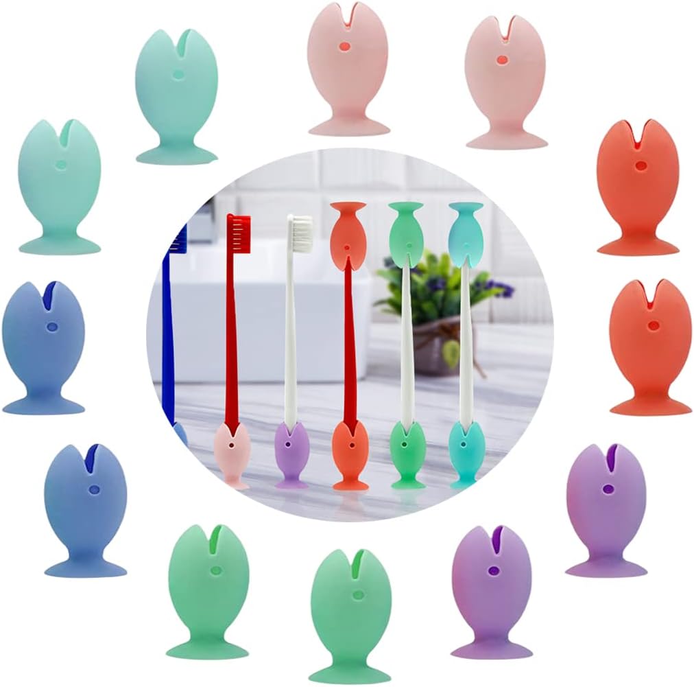 Amazon.com: SYNCHAIN Toothbrush Holder Cover, 6pcs Toothbrush Head ...