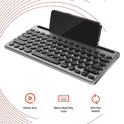 Amazon Basics Wireless Keyboard and Mouse Set with Bluetooth ...