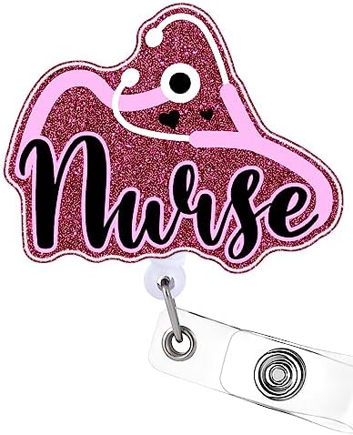 Amazon.com : Plifal Badge Reel Holder Retractable with ID Clip for ...