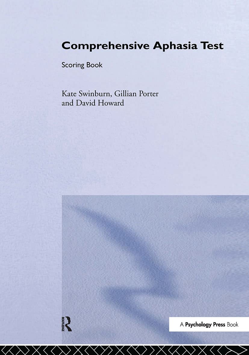 Comprehensive Aphasia Test: Scoring Book (pack of 10): Amazon.co.uk ...