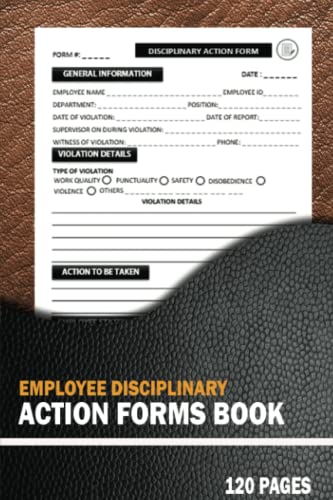 Snapklik.com : Employee Disciplinary Action Forms Book: Employee ...