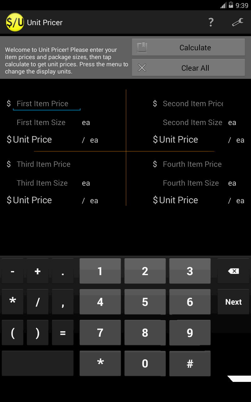 Unit Pricer - App on Amazon Appstore