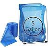 Amazon.com: Hommp 5 Gallon Trash Bags, Blue Garbage Bags, 120 Counts ...