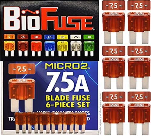 Snapklik.com : BioFuse Micro2 APT ATR 6-Piece 75A Automotive Car Fuses