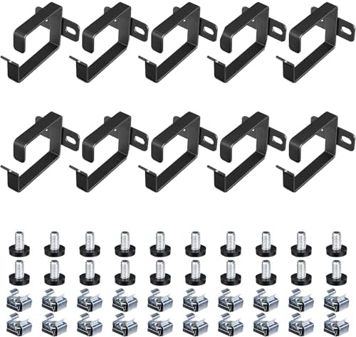 Amazon.com: Zonon 8 Sets Rack Cable Management Tie Bar Kit Includes 8 ...