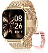 Amazon.com: Smart Watch, Popglory Smartwatch with Blood Pressure, Blood ...