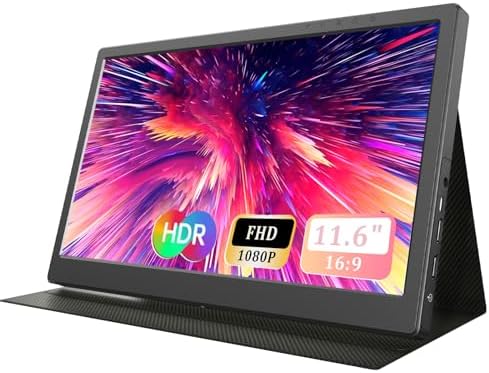 Amazon.com: LONCEVON 11.6 inch Small Mini Monitor IPS 1920x1080P Screen ...
