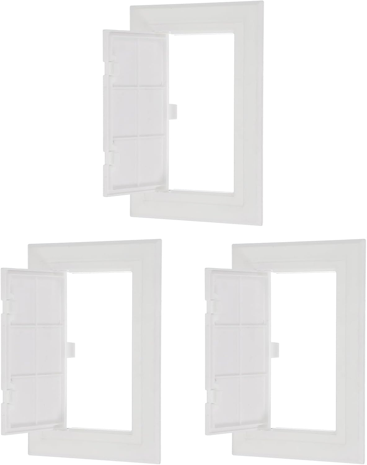 Amazon.com: PATIKIL 6x4 Inch Removable Hinged Access Panel, 3Pcs ABS ...