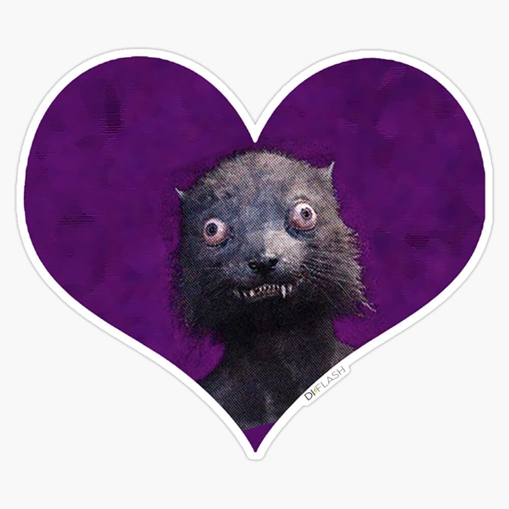 Amazon.com - Weasel Heart Print Sticker Vinyl Decal Bumper Sticker 5"