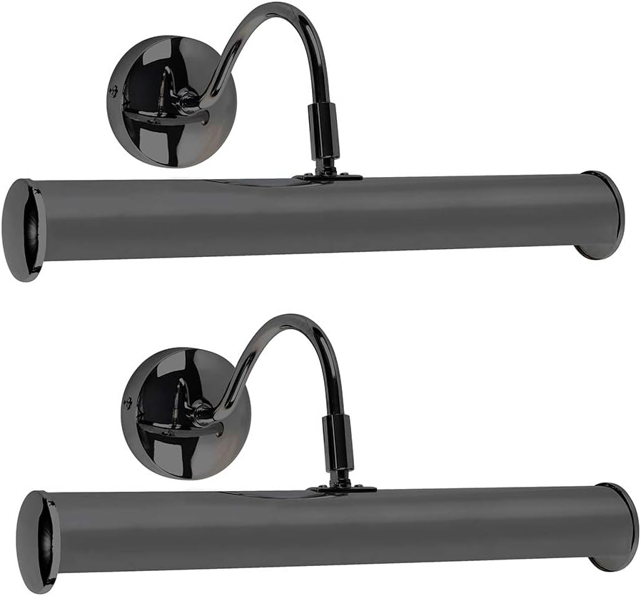 MiniSun Modern Adjustable Black Chrome Living Room Display Lamp Twin ...