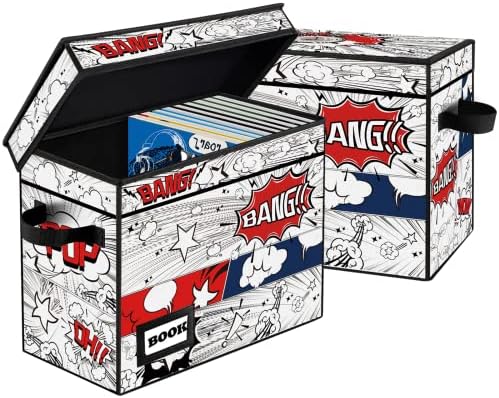 Amazon.com: YNSZAS 5 Pack Comic Book Storage, Comic Book Box, 15.8" X 7 ...