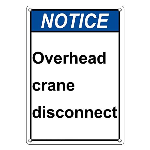 Weatherproof Plastic Vertical ANSI Notice Overhead Crane Disconnect ...