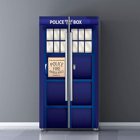 Amazon.com: London Police Box Sticker for Door, Wall or Fridge - ONE ...