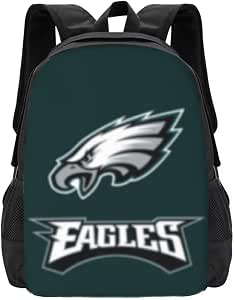 Amazon.com: EWLTFM Football Backpack Casual Travel Backpack Eagles Team ...