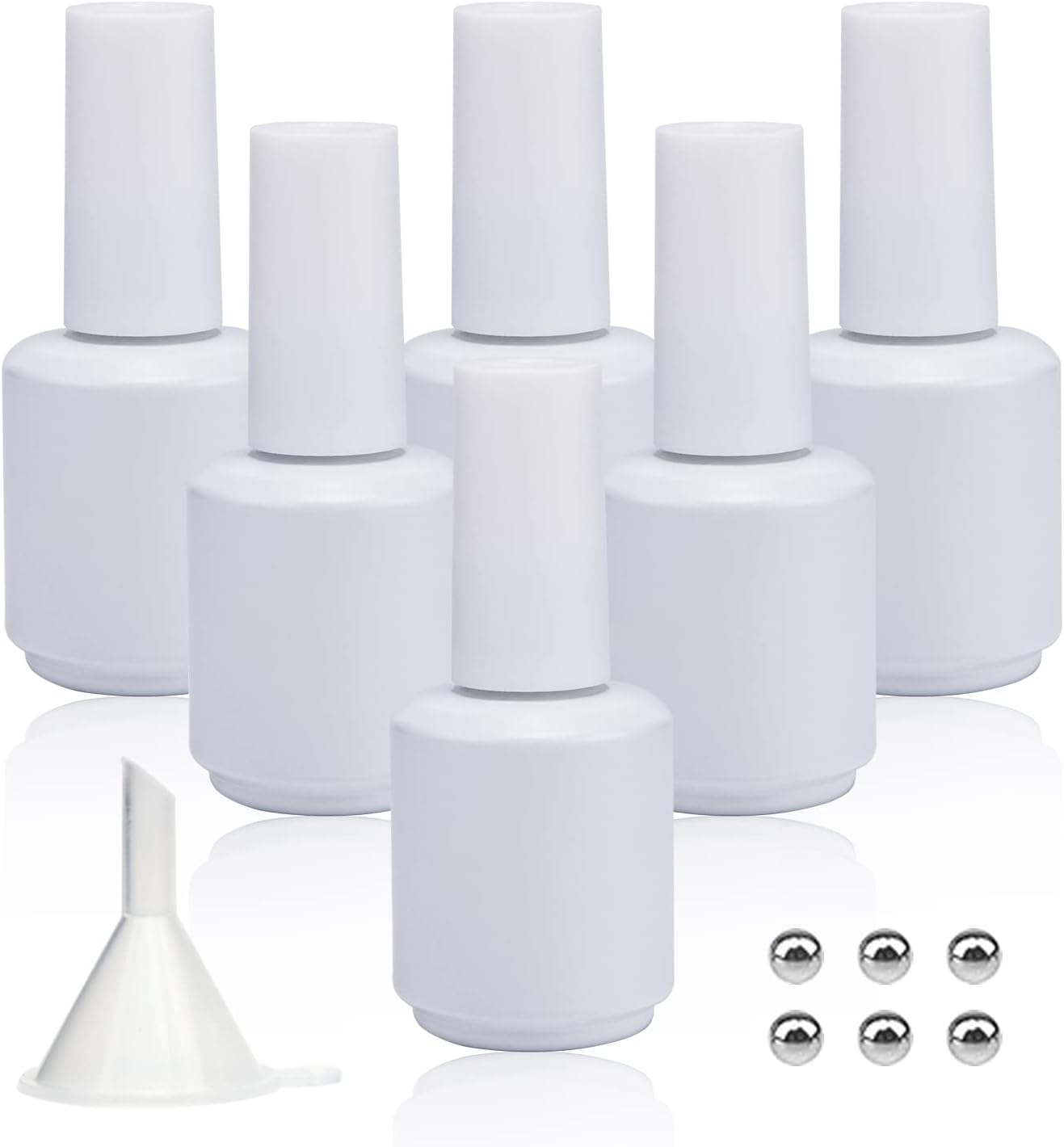 Amazon.com: GTHER 6PCS 5ML Empty Nail Polish Glass Bottles with Brush ...