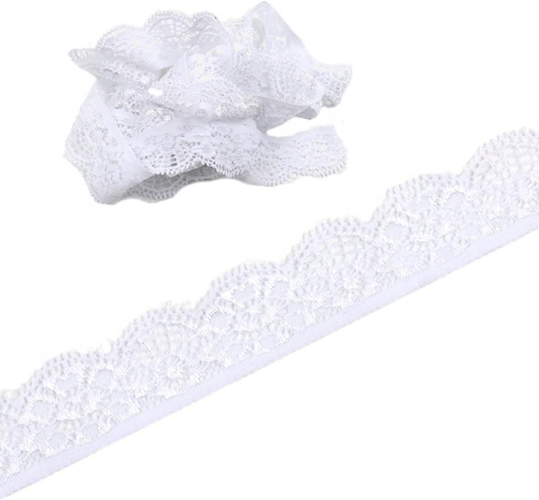 Amazon.com: 20 Yards 1inch Wide Stretchy Lace Trim 1inch Wide ...