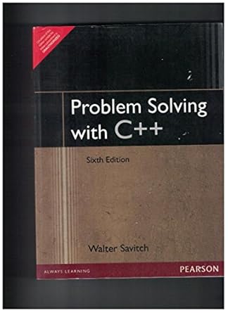 PROBLEM SOLVING WITH C++ 6ED : SAVITCH: Amazon.in: Books
