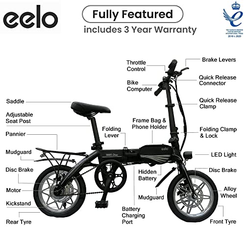 eelo 1885 14" Folding Electric Bike for Adults - Easy to Fold, Carry ...