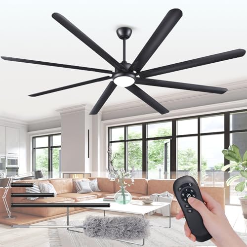 Amazon.com: Dodomomocde 84 Inch Ceiling Fan with Lights and Remote ...