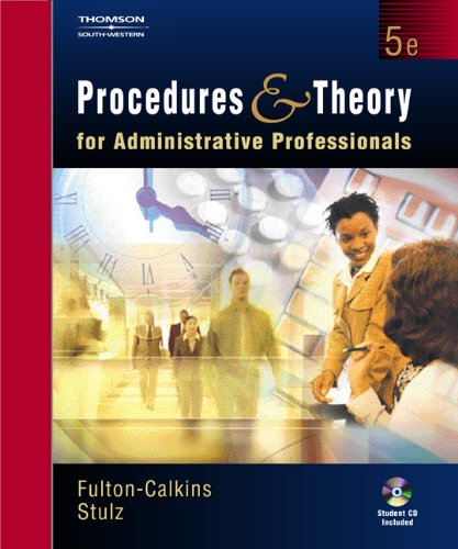 Procedures and Theory for Administrative Professionals (with CD-ROM ...