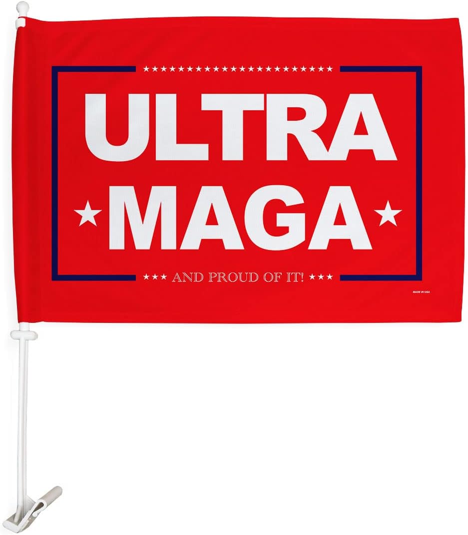 Amazon.com : Red Ultra MAGA Car Flag Vehicle Auto Decorations for ...