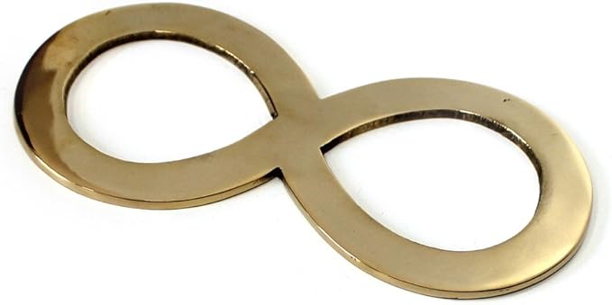 TEMPELWELT Messingsymbol Liegende Acht Symbol der Unendlichkeit aus ...