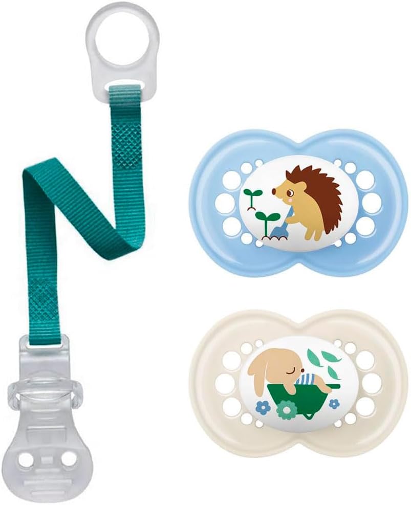 MAM Skin Soft Silicone Dummy 6-16 Months Neutral Set of 2 Includes ...