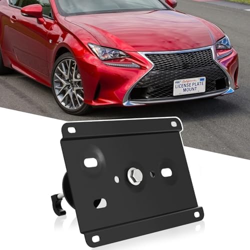 Amazon.com: New No Drill Front Bumper License Plate Grille Mounting ...