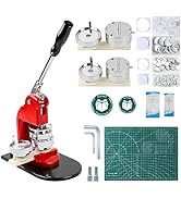 Amazon.com: Happizza Button Maker Machine Multiple Sizes, Pin Maker ...