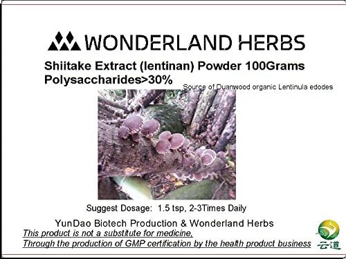 Amazon.com: Wonderland Herbs lentinus edodes Shiitake Lentinan Powder ...