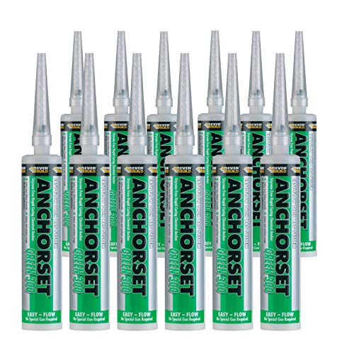 12 X Everbuild ANCHGREEN Anchorset Chemical Anchor 300 ml Green ...