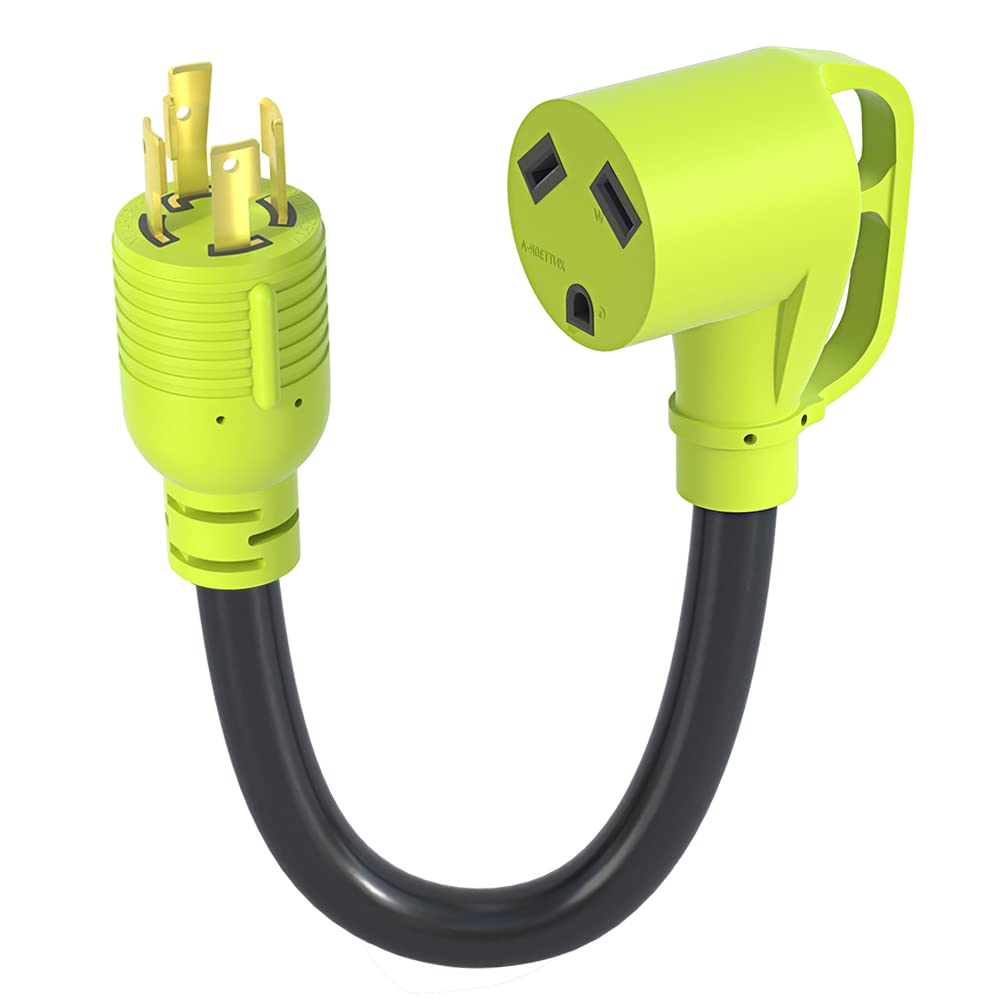 Snapklik.com : XGGYA 4 Prong 30 Amp RV Generator Adapter Cord,NEMA L14 ...