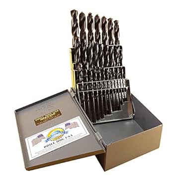Drill Hog 29 Pc Drill Bit Set M4 Steel 1/16"-1/2" Index : Amazon.in ...