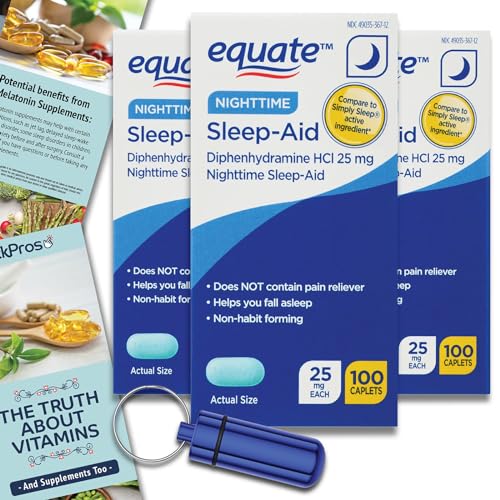 Snapklik.com : ClickPros Equate Nighttime Sleep Aid Diphenhydramine HCl ...