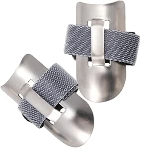 Amazon.com: Mikinona Sturdy Stainless Steel Finger Protectors Cut ...
