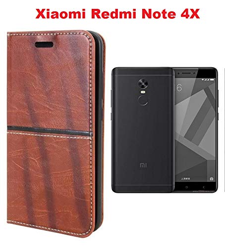 Rich BOSS FLIP Cover for Redmi Note 4X - Dark Brown : Amazon.in ...