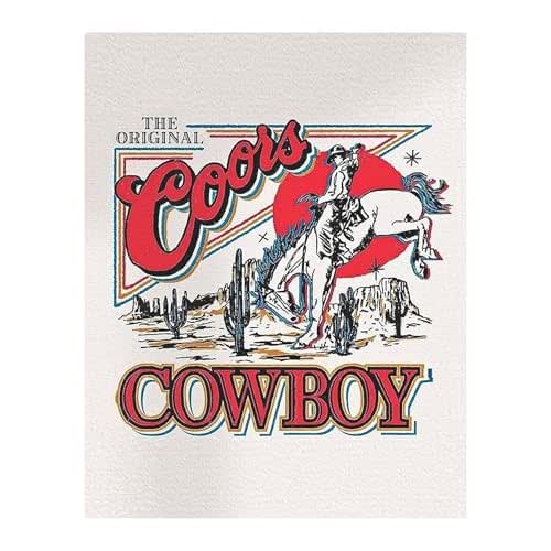 Amazon.com: InkFlow Vintage Cowboy Beer Poster - Classic Beer Label ...